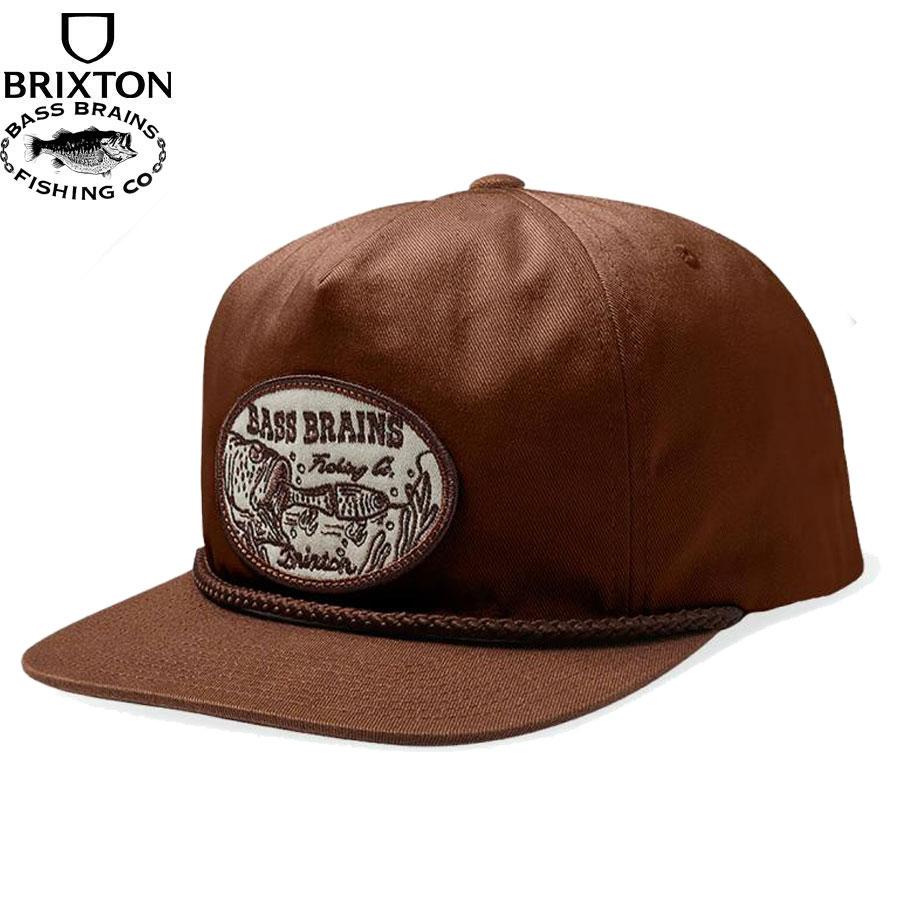 BRIXTON ブリクストン バスブレインズ スナップバック キャップ 帽子 ブラウン BASS BRAINS SWIM HP SNAPBACK CAP BROWN 11660 ...