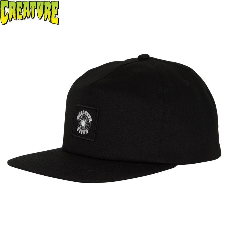 CREATURE クリーチャー スナップバック ハット ブラック/ホワイト キャップ メンズ WEB SNAPBACK HATS BLACK/WHITE CAP : American Rush ...