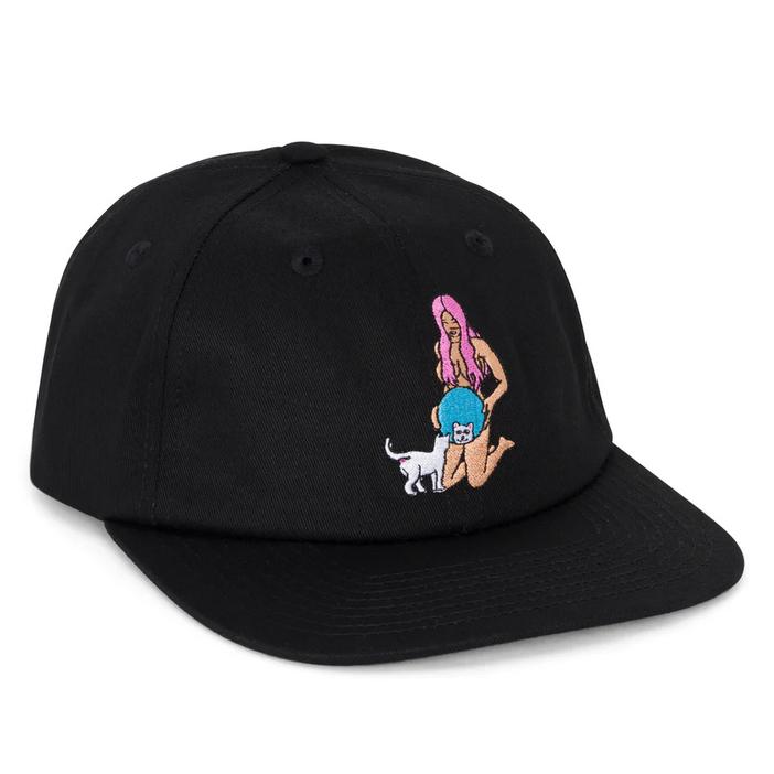リップンディップ メンズ レディース ストラップバック キャップ ブラック 猫 RIPNDIP MIRROR MIRROR STRAPBACK ...