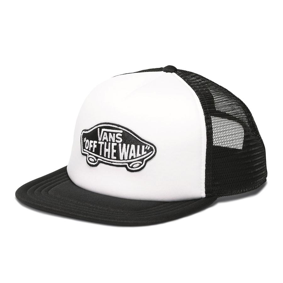 VANS バンズ OTW ロゴ パッチ スナップバック メッシュ トラッカー キャップ ブラック 帽子 メンズ レディース LOGO ...