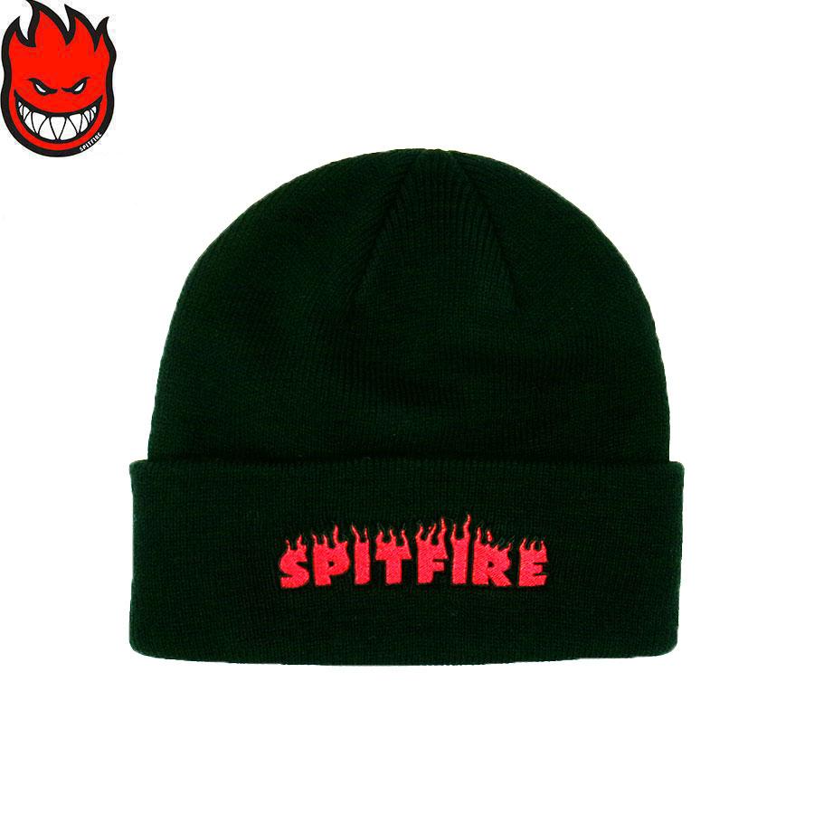 スピットファイヤー メンズ レディース ビーニー ブラック/レッド ニットキャップ ニット帽 帽子 スケート SPITFIRE DEMONSEED SCRIPT BEANIE BLACK ...