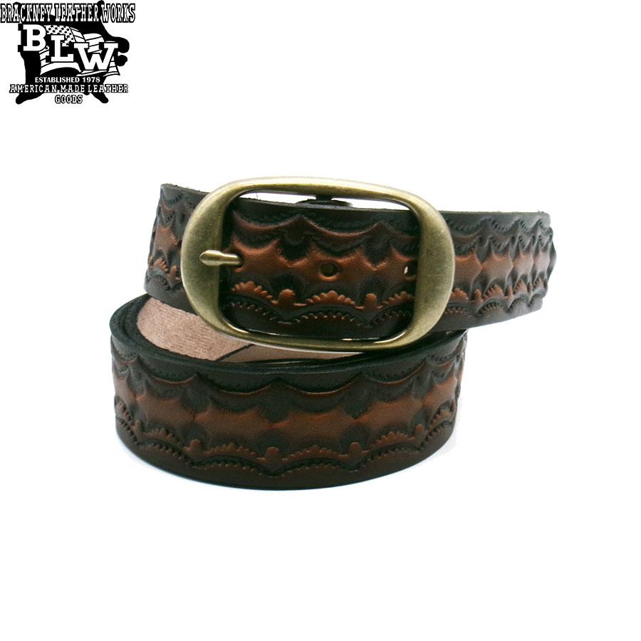 ブラックニー レザーワークス レザー ベルト メンズ ダークブラウン 本革 アメリカ製 BLACKNEY LEATHER WORKS BELT ...
