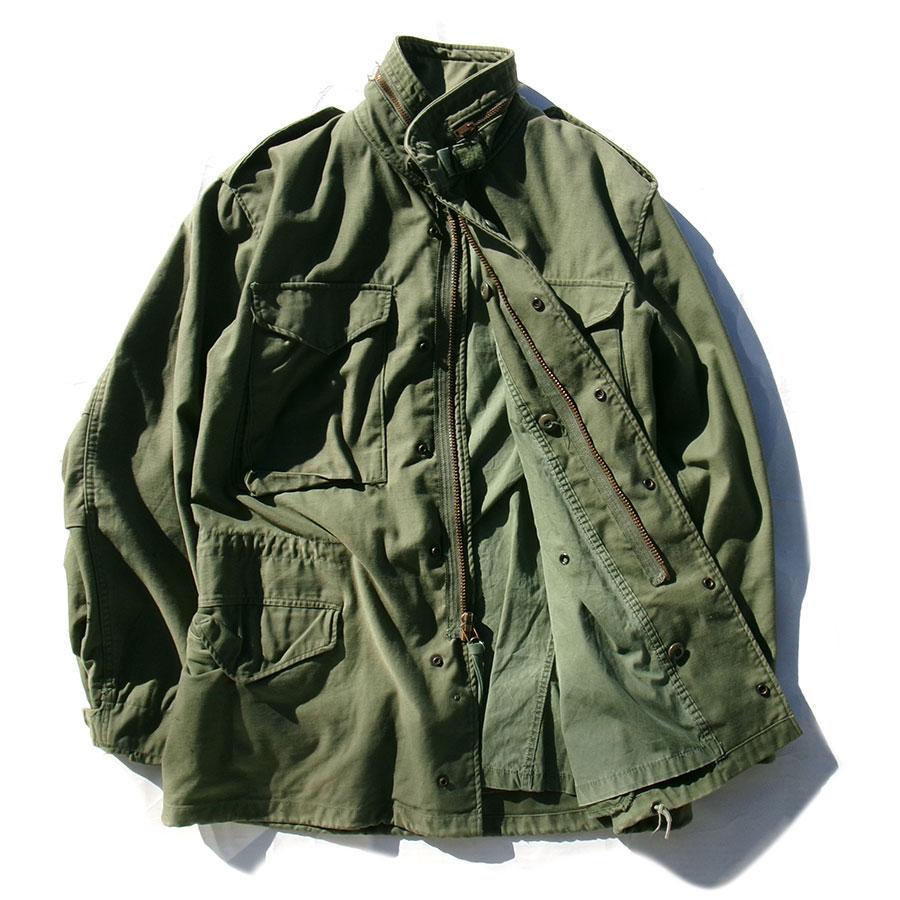 【USED-40】70s US.ARMY MILITARY M-65 FIELD JACKET 3nd TYPE ミリタリー ブラスジップ フィールドジャケット メンズ 古着 ...