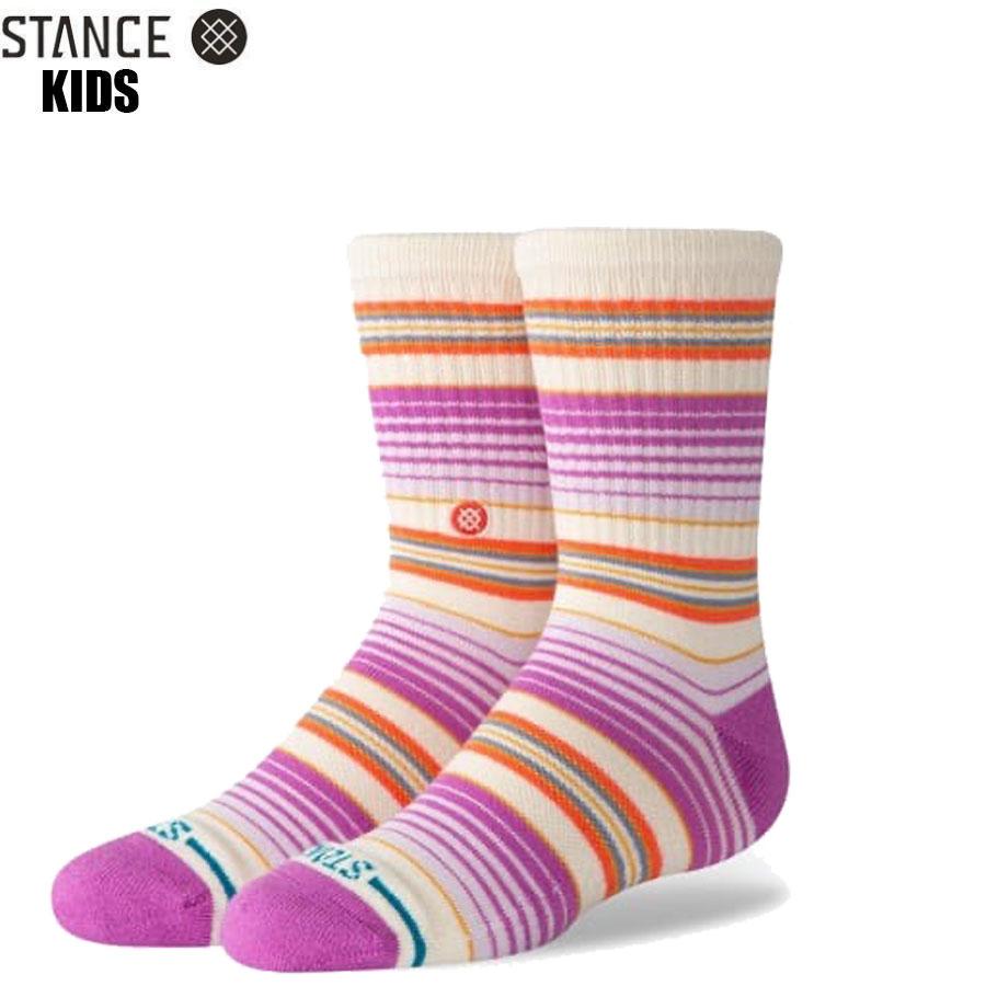 STANCE（スタンス） STANCE SOCKS KIDS ROCK FORD CREW K556A25RCW BERRY ソックス キッズ ...