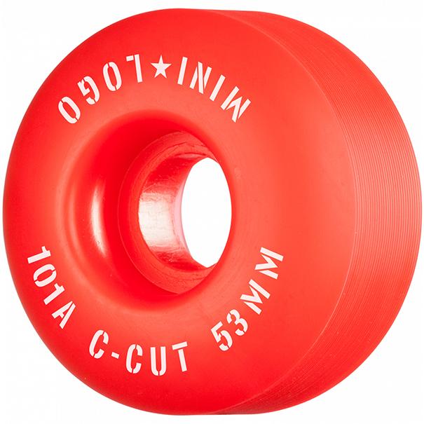 ミニロゴ MINI LOGO WHEEL C-CUT"2" 53mm 101A RED (4pacK) ウィール レッド スケートボード 4個1セット(スケートボード1台分) スケボー ...