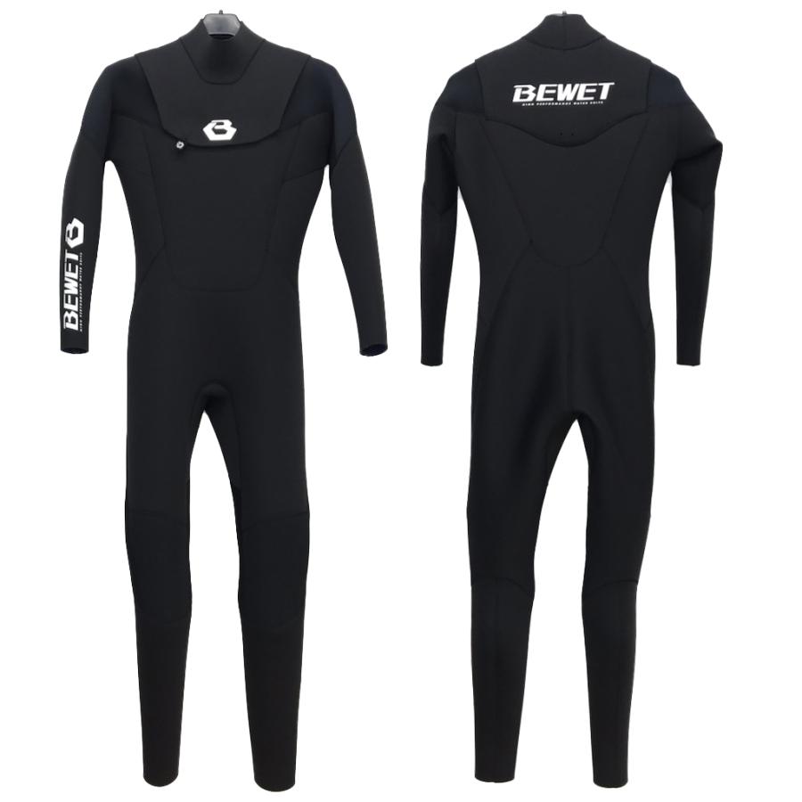 2023 BEWET ビーウェット 男性用 ウェットスーツ BE WET OCEAN FRONT COVER 3mm FULL SUITS BLACK Mサイズ ...