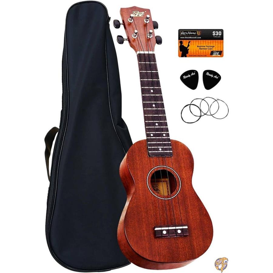 [レディエース]Ready Ace Ukulele Complete Starter Pack Music Set AG-21HQ1 ...
