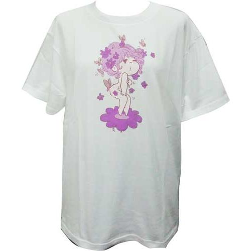 水森亜土 アドちゃん Tシャツ 「チョウチョ」 AD-8745 WH白 Mフリー : アメリカ屋ヤフー店 - 通販 - Yahoo!ショッピング