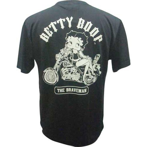 BETTY BOOP ベティブープ ドライTシャツ 涼しい バイク ベティ ブレイブマン BBB-2532 黒 : アメリカ屋ヤフー店 - 通販 - Yahoo!ショッピング
