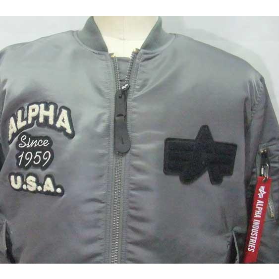 Alpha Industries アルファ インダストリーズ アウター JACKET サガラ刺繍 TA0497-9078 GUNMETAL : アメリカ屋ヤフー店 - 通販 - Yahoo ...