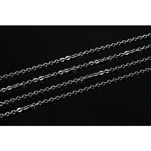 ネックレス ステンレス（sus316）チェーン【2.0mm】【あずき】 :CHAIN-002:AMERI Stone ショッピングYahoo!店 - 通販 - Yahoo!ショッピング