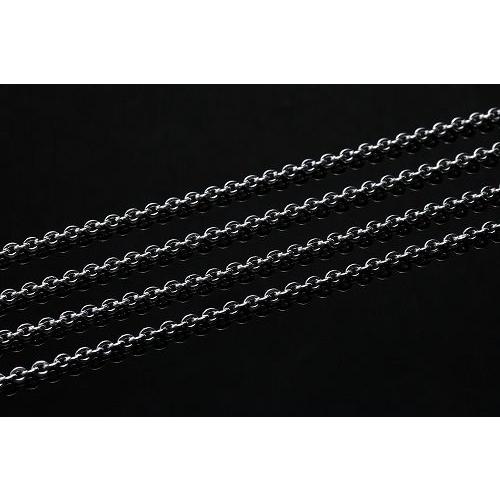 ネックレス ステンレス（sus316）チェーン【2.4mm】【あずき】 : chain-003 : AMERI Stone ショッピングYahoo!店 - 通販 - Yahoo!ショッピング