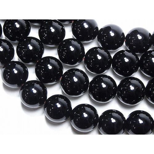 モリオン(黒水晶)ビーズ 【AA】【16mm】 一連(約40cm) MOBMO-2016 : AMERI Stone ショッピングYahoo!店 - 通販 - Yahoo!ショッピング