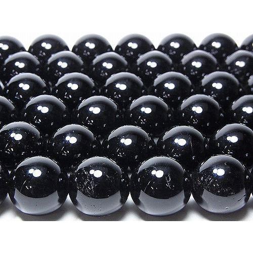 モリオン(黒水晶)ビーズ 【AA】【16mm】 一連(約40cm) MOBMO-2016 : AMERI Stone ショッピングYahoo!店 - 通販 - Yahoo!ショッピング