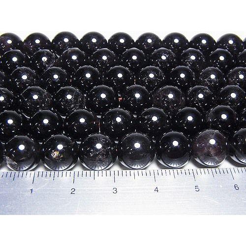 モリオン(黒水晶)ビーズ 【A】【10mm】 一連(約40cm) MOBMO-3013 : mobmo-3013 : AMERI Stone ショッピングYahoo!店 - 通販 ...