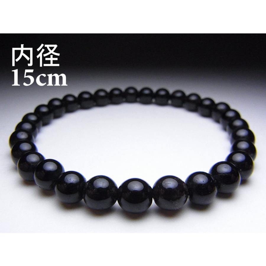 モリオン（黒水晶）ブレスレット【6mm/15cm/AA】魔除け お守り パワーストーン : mobrc-2011 : AMERI Stone ショッピングYahoo!店 - 通販 ...