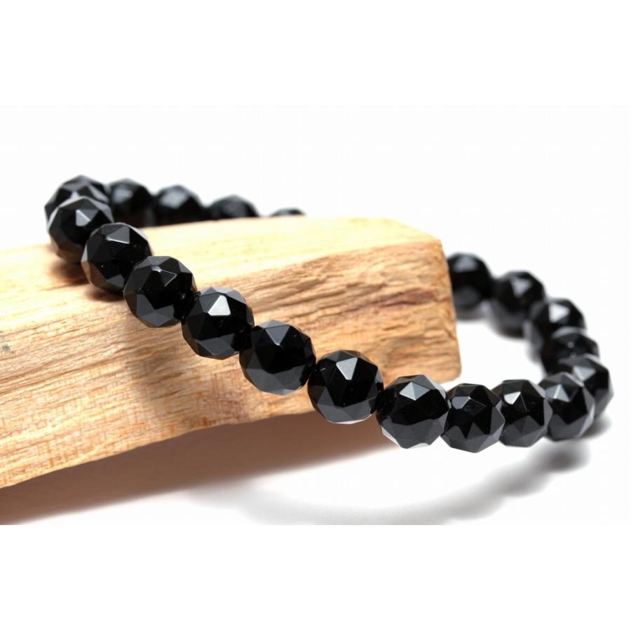モリオン（黒水晶）ブレスレット【カット8mm/18cm/AAA】魔除け お守り パワーストーン : AMERI Stone ショッピングYahoo!店 - 通販 - Yahoo!ショッピング