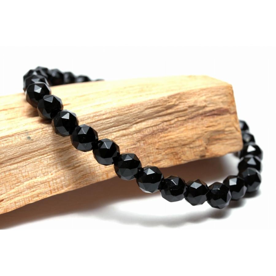 モリオン（黒水晶）ブレスレット【カット6mm/16cm/AAA】魔除け お守り パワーストーン : AMERI Stone ショッピングYahoo!店 - 通販 - Yahoo!ショッピング