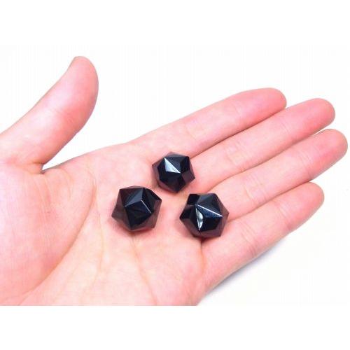 モリオン（黒水晶）カットボール(60面体カット) MOCTB-001 (H130121) : AMERI Stone ショッピングYahoo!店 - 通販 - Yahoo!ショッピング
