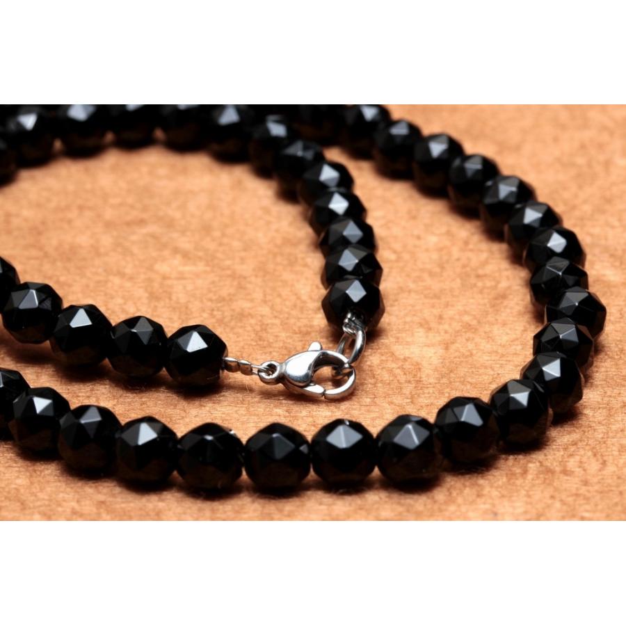 モリオン（黒水晶）ネックレス【32面カット6mm/50cm】最高品質AAA 魔除け お守り パワーストーン :MONEC-106:AMERI Stone ショッピングYahoo!店 - 通販 ...