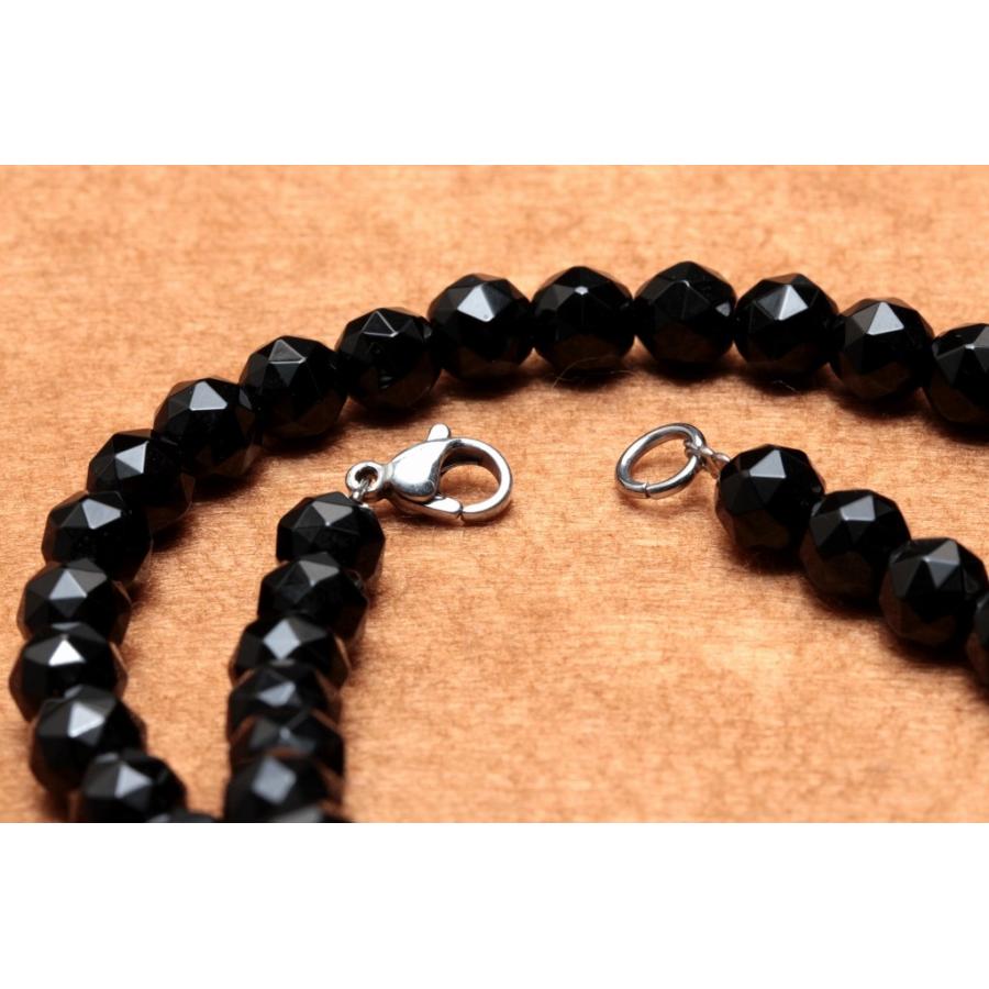 モリオン（黒水晶）ネックレス【32面カット6mm/50cm】最高品質AAA 魔除け お守り パワーストーン :MONEC-106:AMERI Stone ショッピングYahoo!店 - 通販 ...