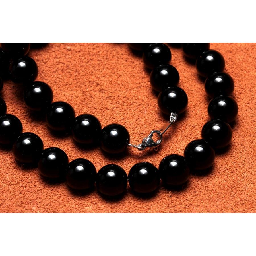 モリオン（黒水晶）ネックレス【10mm/50cm】最高品質AAA 魔除け お守り パワーストーン : AMERI Stone ショッピングYahoo!店 - 通販 - Yahoo!ショッピング