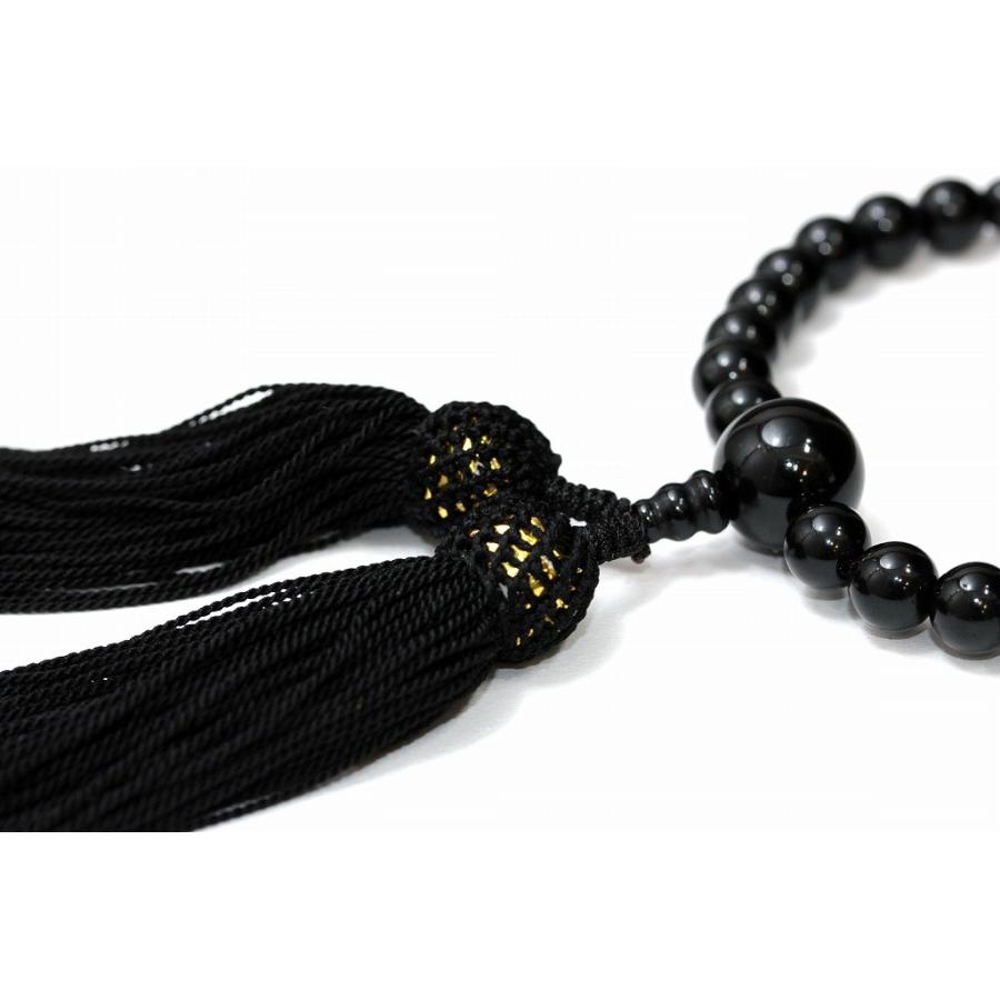 モリオン（黒水晶）念珠【8mm】数珠 法事 葬儀 略式 :MONJU-001:AMERI Stone ショッピングYahoo!店 - 通販 - Yahoo!ショッピング