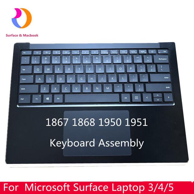 トップケース Microsoft Surface ラップトップ 3/4/5 キーボードアセンブリ 1867 1868 1950 1951 米国 ...