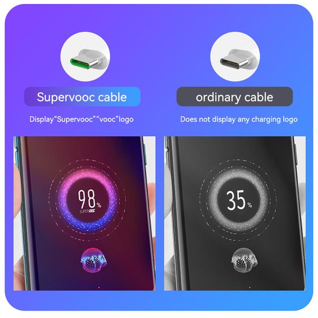 Oppo Supervooc Vooc Cable Original 65w 6a Fast Charging Usb C Kabel ...