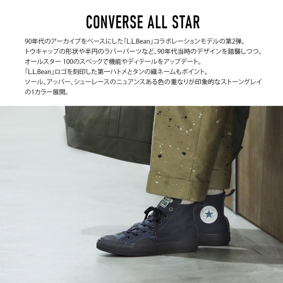 CONVERSE スニーカー レディース ハイカット ALL STAR 100 L.L.Bean HI コンバース オールスター 100 クッション :CV-AS-100-LLBEAN-Z ...