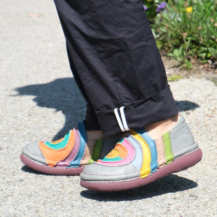 Estacion スリッポンシューズ レディース 牛革 コンフォートシューズ フィールド 疲れない 歩きやすい : アミアミヤフー店 - 通販 - Yahoo!ショッピング