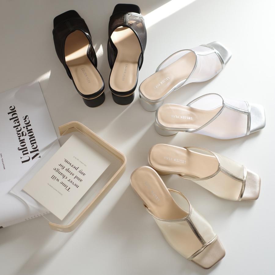 AmiAmi（アミアミ） サンダル レディース ミュール シースルー スクエアトゥ シアー パイピング 春夏amiamiアミアミ : アミアミヤフー店 - 通販 - Yahoo!ショッピング