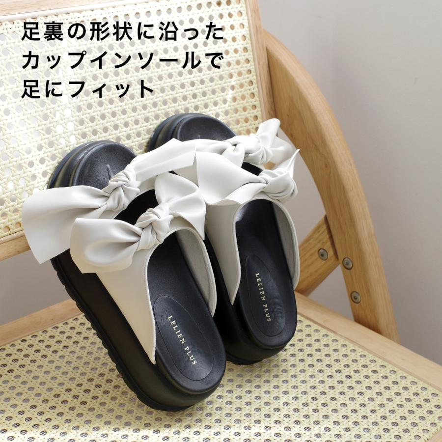 AmiAmi サンダル レディース ビッグ リボン 厚底サンダル 春夏 履きやすい モノトーン アミアミki5 : アミアミヤフー店 - 通販 - Yahoo!ショッピング