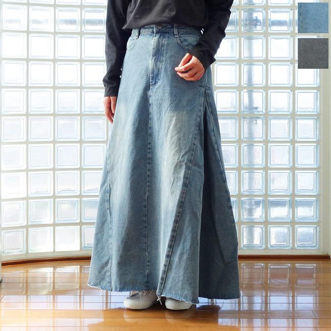 SALE [30%OFF] anana (アナナ) ロング デニム フレアスカート バックウエストゴム a81-000 返品不可 : INEYA-ZUSHI - 通販 - Yahoo!ショッピング