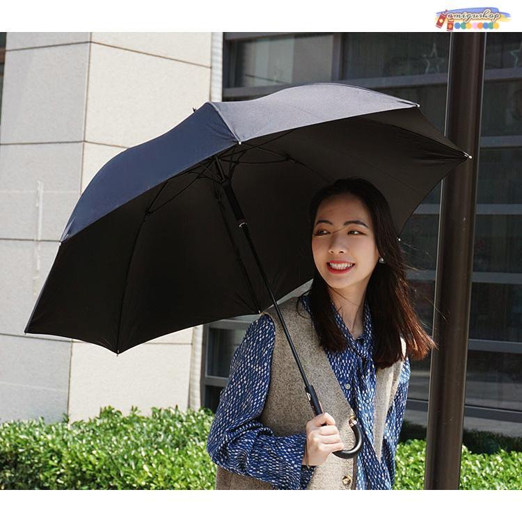 長傘 レディース/メンズ おしゃれ 長傘 晴雨兼用傘 日傘 雨傘 ワンタッチ 大きめ103cm 梅雨対策 無地 耐風長傘 完全遮光 撥水加工 頑丈な8本骨傘 UVカット :dd20240518 ...