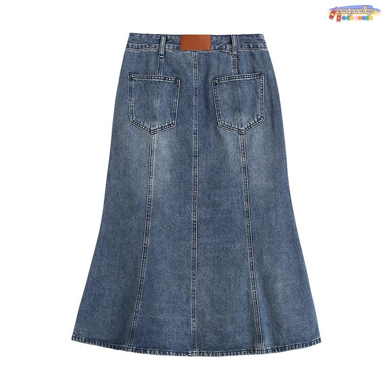 スカート デニムスカート マーメイドスカート レディース ロング ジーパン風 ポケット きれいめ 可愛い 春 夏 秋 冬 黒 :midd240328zuki31:アミグshop - 通販 ...