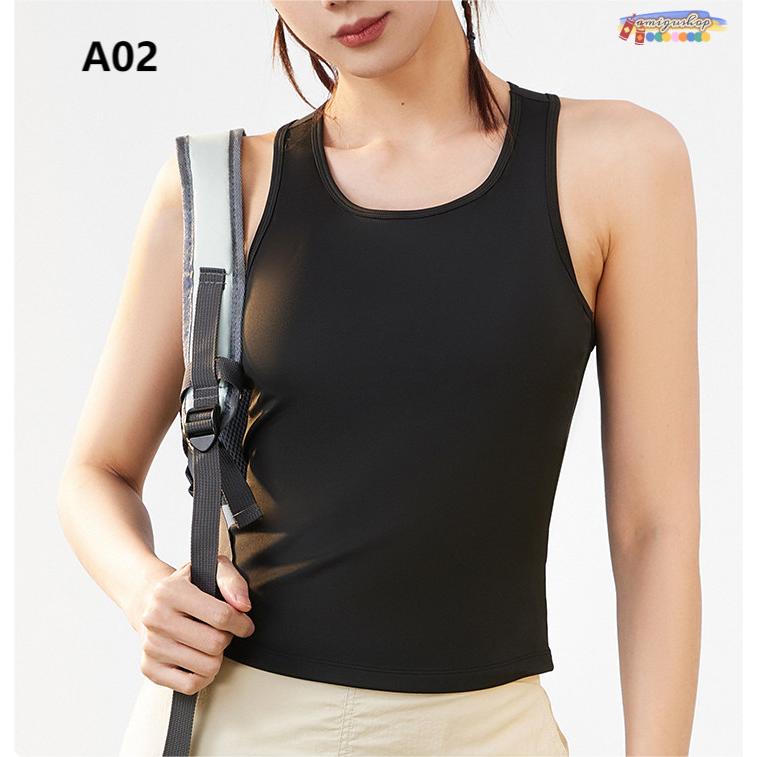 ヨガウェア レディース タンクトップ ブラトップ 吸汗 トップス カップ付 ノンワイヤー ノースリーブ ホットヨガ : midd240328zuki70 : アミグshop - 通販 ...