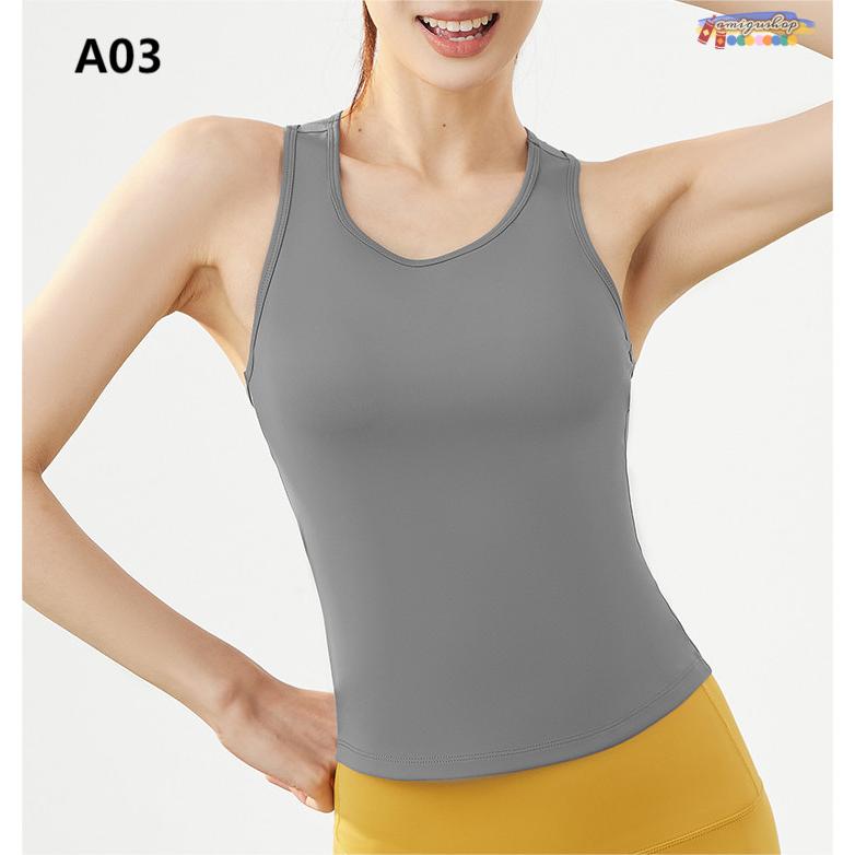 ヨガウェア レディース タンクトップ ブラトップ 吸汗 トップス カップ付 ノンワイヤー ノースリーブ ホットヨガ : midd240328zuki70 : アミグshop - 通販 ...