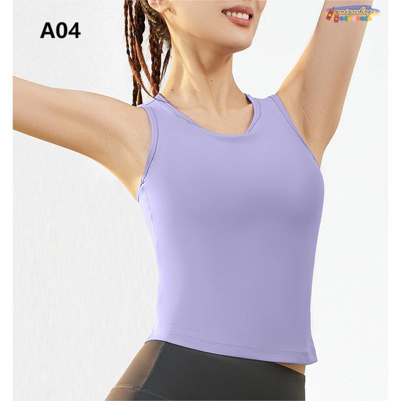 ヨガウェア レディース タンクトップ ブラトップ 吸汗 トップス カップ付 ノンワイヤー ノースリーブ ホットヨガ : midd240328zuki70 : アミグshop - 通販 ...