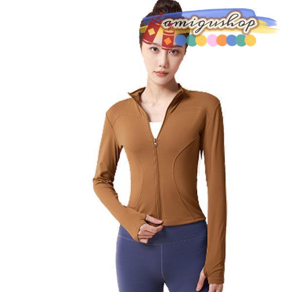 レディース トップス スポーツウェア 薄手 長袖 指ぬき付き ヨガ フィットネス ダンス ピラティス ジム インナー アウター 保温 通気性 シンプル 暖か 秋 冬 ...