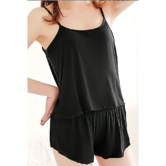 ルームウェア 部屋着 夏用 レディース 上下セット 薄手 キャミソール ショートパンツ 無地 : アミグshop - 通販 - Yahoo!ショッピング
