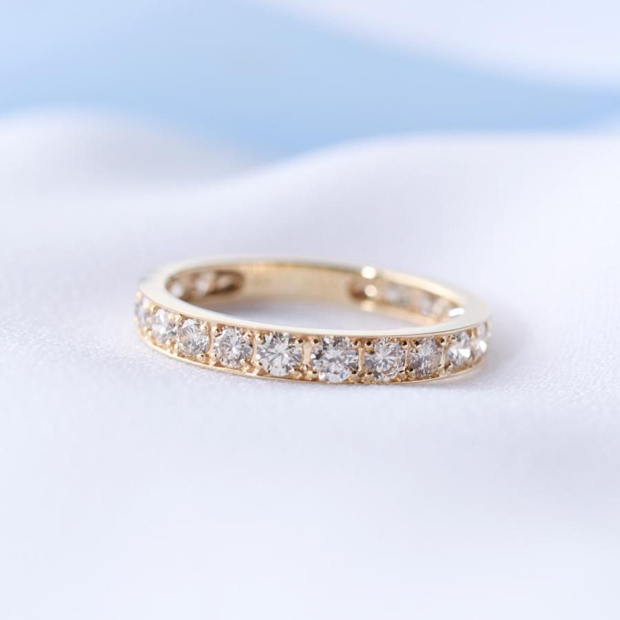 リング 指輪 ダイヤモンド ダイヤリング レディース エタニティ K18YG イエローゴールド 1カラット 1ct フチあり 人気 クリスマス プレゼント ギフト : アミジュエリー - 通販 ...