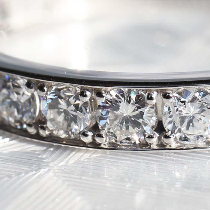Hカラー SIクラス ダイヤ エタニティ リング pt950 指輪 1.0ct ダイヤモンド 1カラット 1ct プラチナ 人気 ハーフエタニティ クリスマス プレゼント ギフト : アミ ...