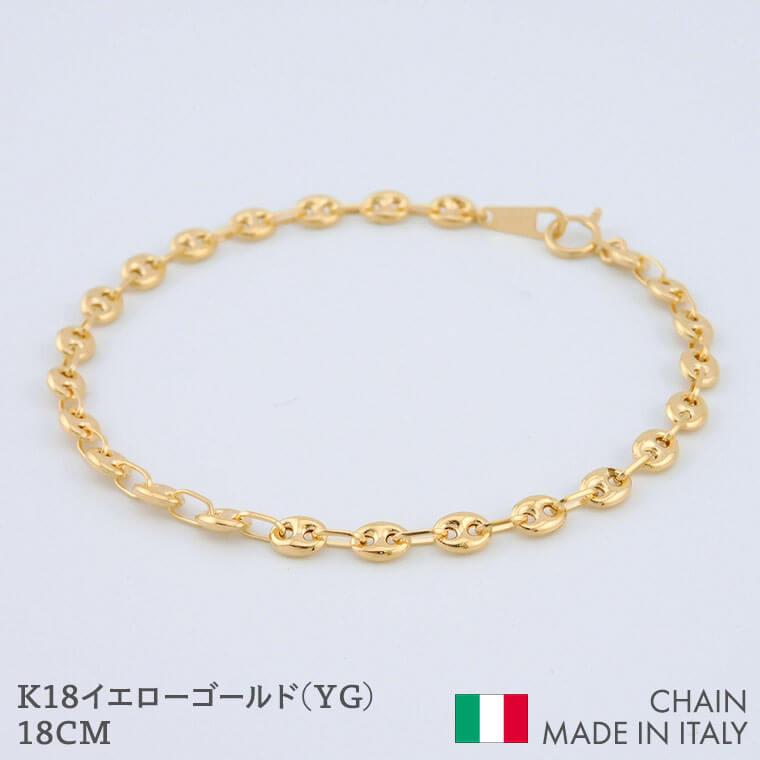 ブレスレット チェーン 中空マーレ K18 18金 k18 レディース メンズ 約4.0mm幅 金属アレルギー 18cm 040 ゴールド : アミラトーレ・Ammiratore - 通販 ...