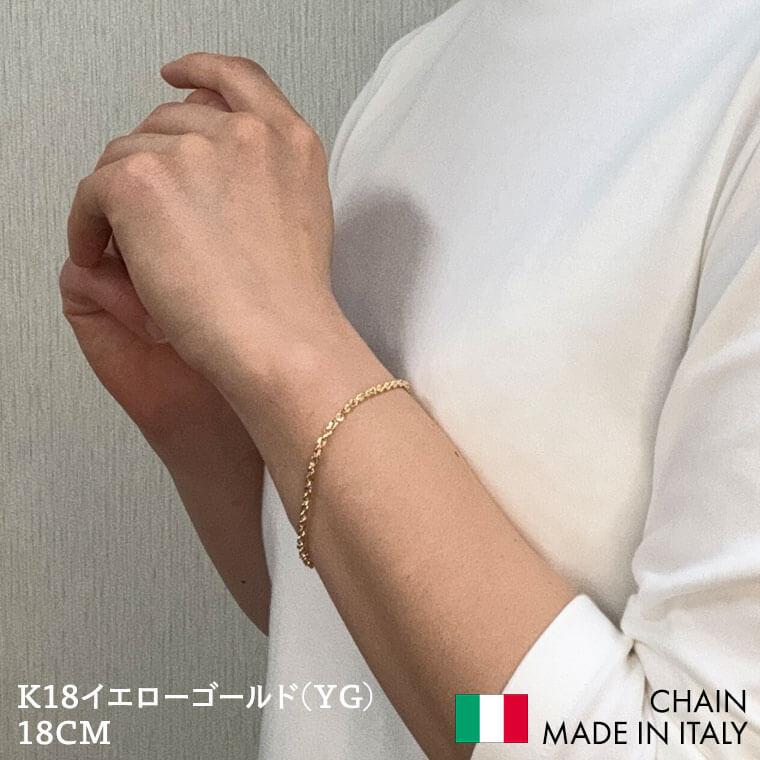 ブレスレット チェーン 中空イリーデ K18 18金 k18 レディース メンズ 約2.5mm幅 金属アレルギー 18cm 030 ゴールド : アミラトーレ・Ammiratore - 通販 ...