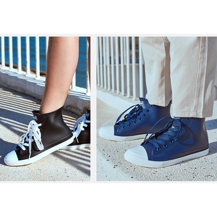 AMOJI アモジ メンズ レインシューズ レディース レインブーツ レインスニーカー 雨靴 防水スニーカー スニーカー風 ハイカット ...