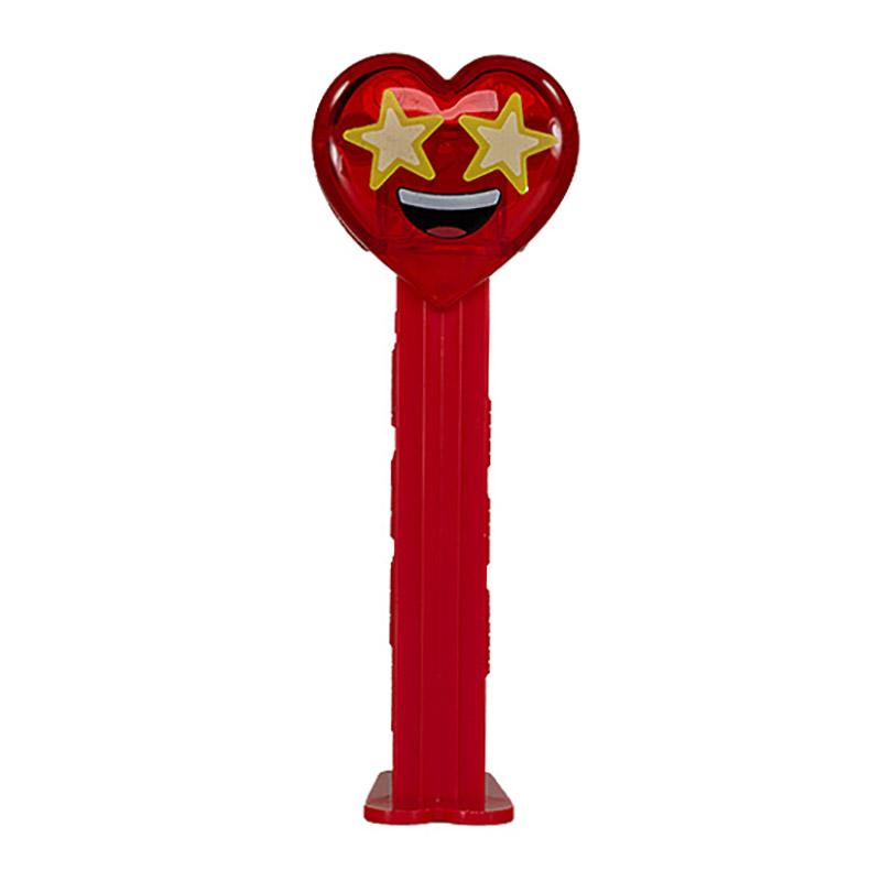 PEZ（ペッズ） ペッツ 絵文字シリーズ、Starstruck PEZ Heart、2022年、開封済み・ルーズ、厚足 Emoji's : A ...