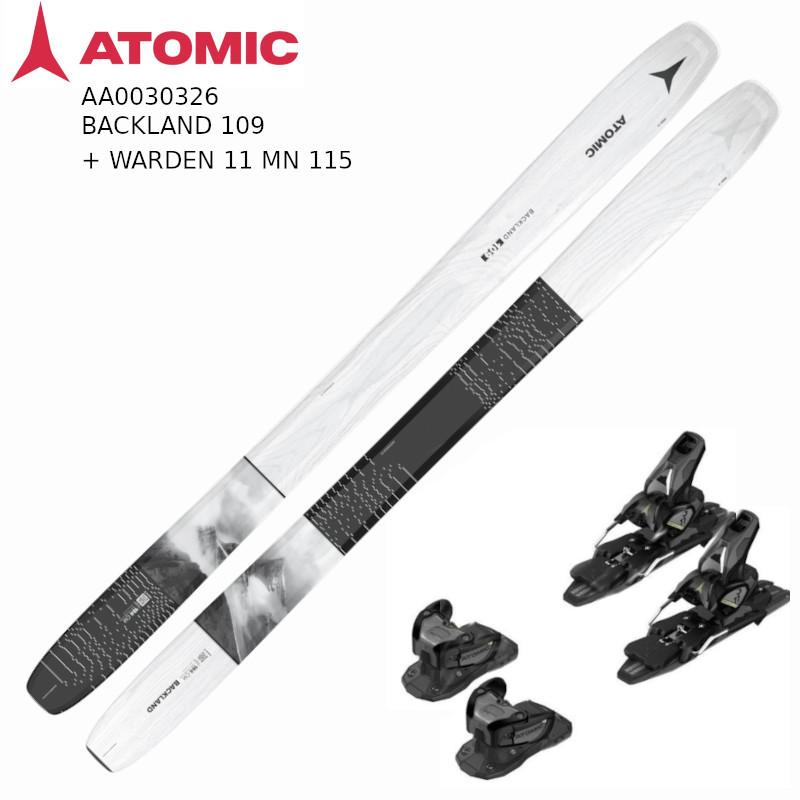 BACKLAND アトミック スキー板 2025 ATOMIC 109 + WARDEN 11 MN Black Gold 115 ...