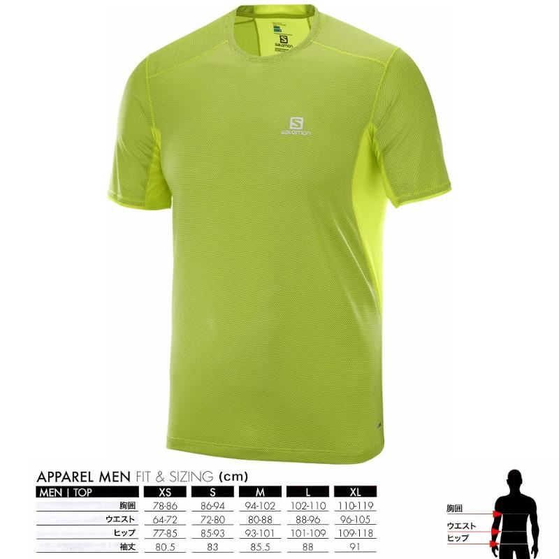 SALOMON 18SS TRAIL RUNNER SS TEE M 通気性抜群 トレイルランニングシャツ 軽量 吸汗速乾 Tシャツ SALE ...