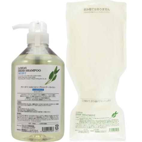 送料無料 テクノエイト ／ ロハスハーブシャンプー （モイスト） 700ml ＆ トリートメント 700g レフィル セット : amugis Yahoo!店 - 通販 - Yahoo!ショッピング